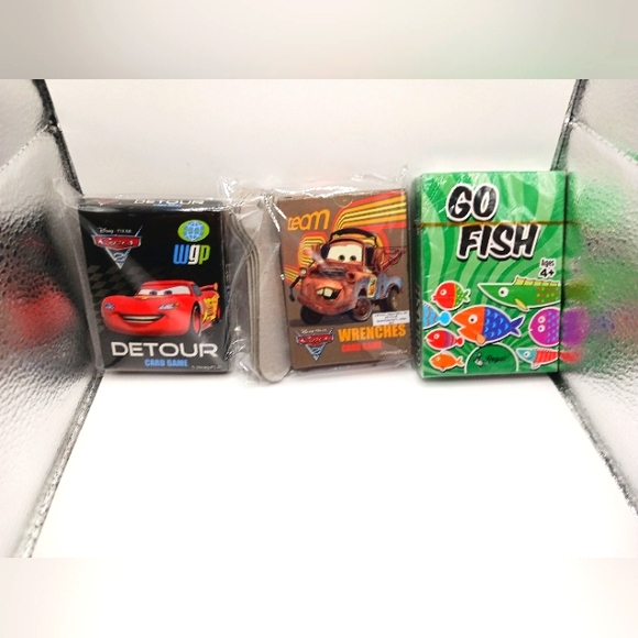 Regal | Games | Lot Of Kids Card Gamesgo Fish Cars Detour Cars Wrenches ...